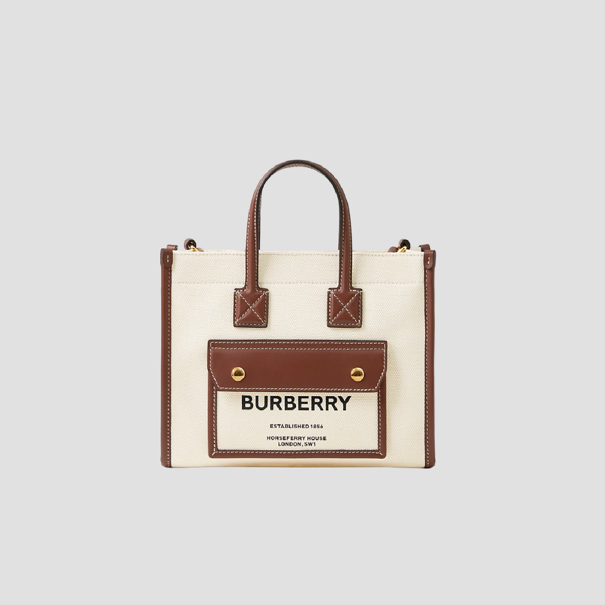 Burberry Mini Freya Mini Tote Bag In Beige – Blank Room