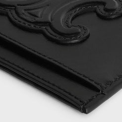 CELINE CARD HOLDER BLACK CUIR TRIOMPHE IN SHINY CALFSKIN – Blank Room