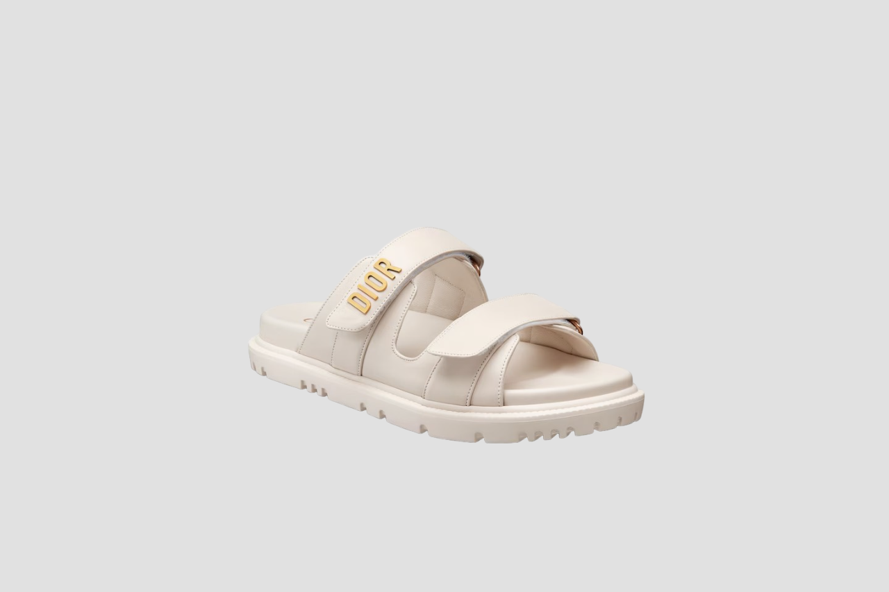 DIORACT SLIDE WHITE LAMBSKIN – Blank Room