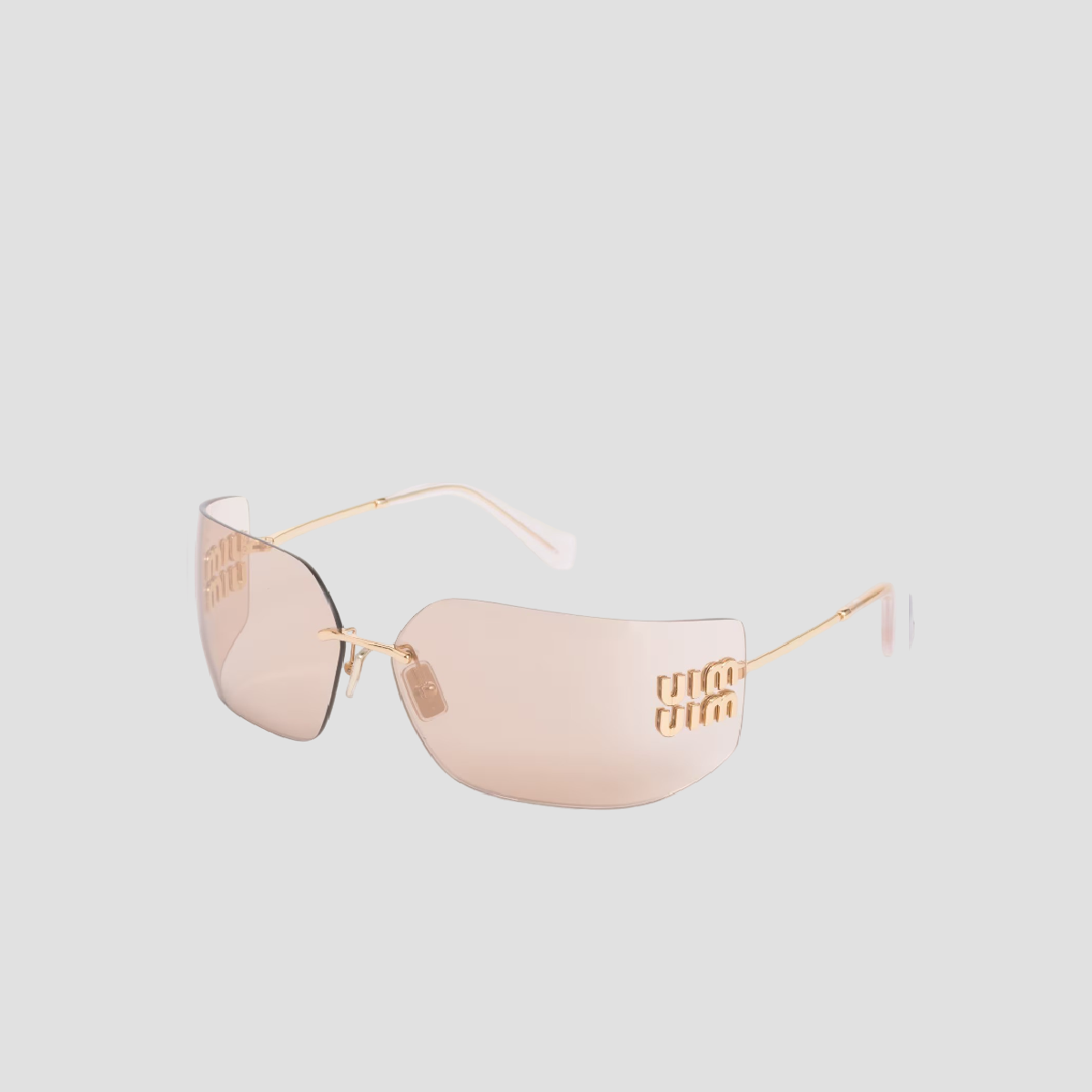 MIU MIU 0MU 54YS ZVN20F SUNGLASSES ROSE GOLD LENSES – Blank Room