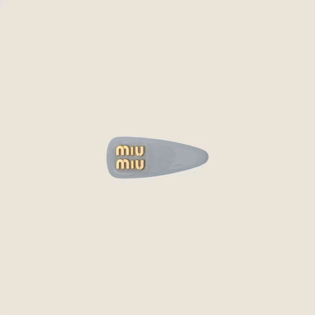 MIU MIU PATENT LEATHER HAIR CLIP CORNFLOWER – Blank Room