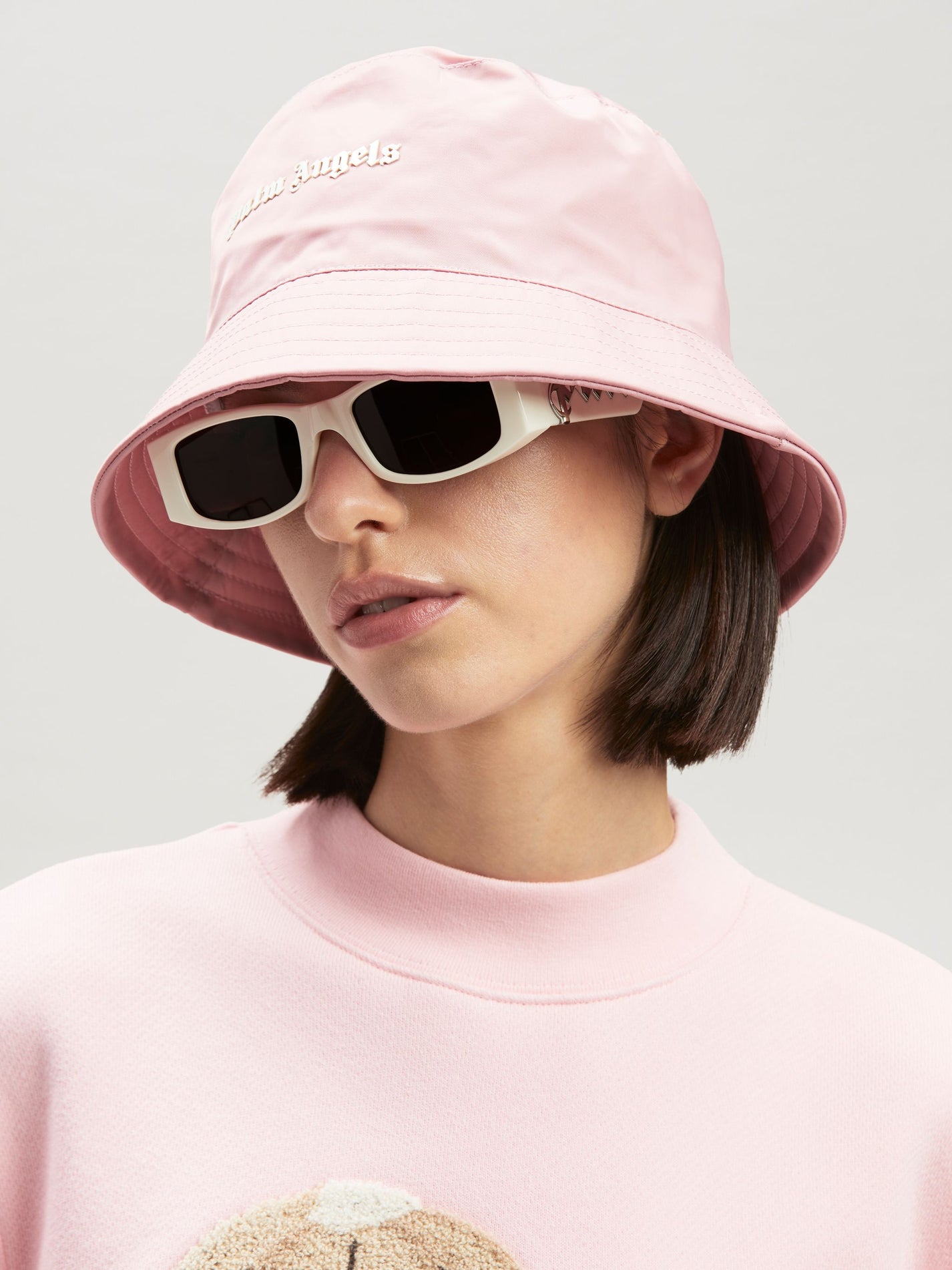 PALM ANGELS CLASSIC LOGO BUCKET HAT PINK – Blank Room