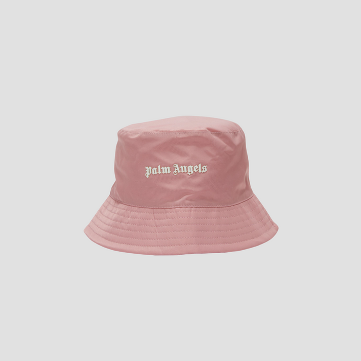 PALM ANGELS CLASSIC LOGO BUCKET HAT PINK – Blank Room
