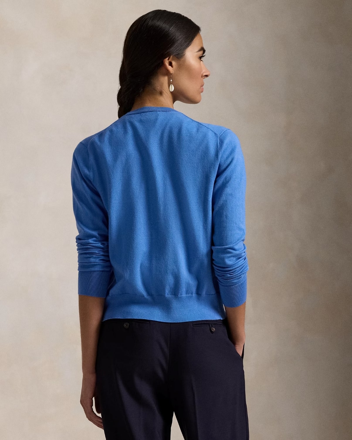 Polo Ralph Lauren Cotton-Blend Cardigan Pond Blue – Blank Room