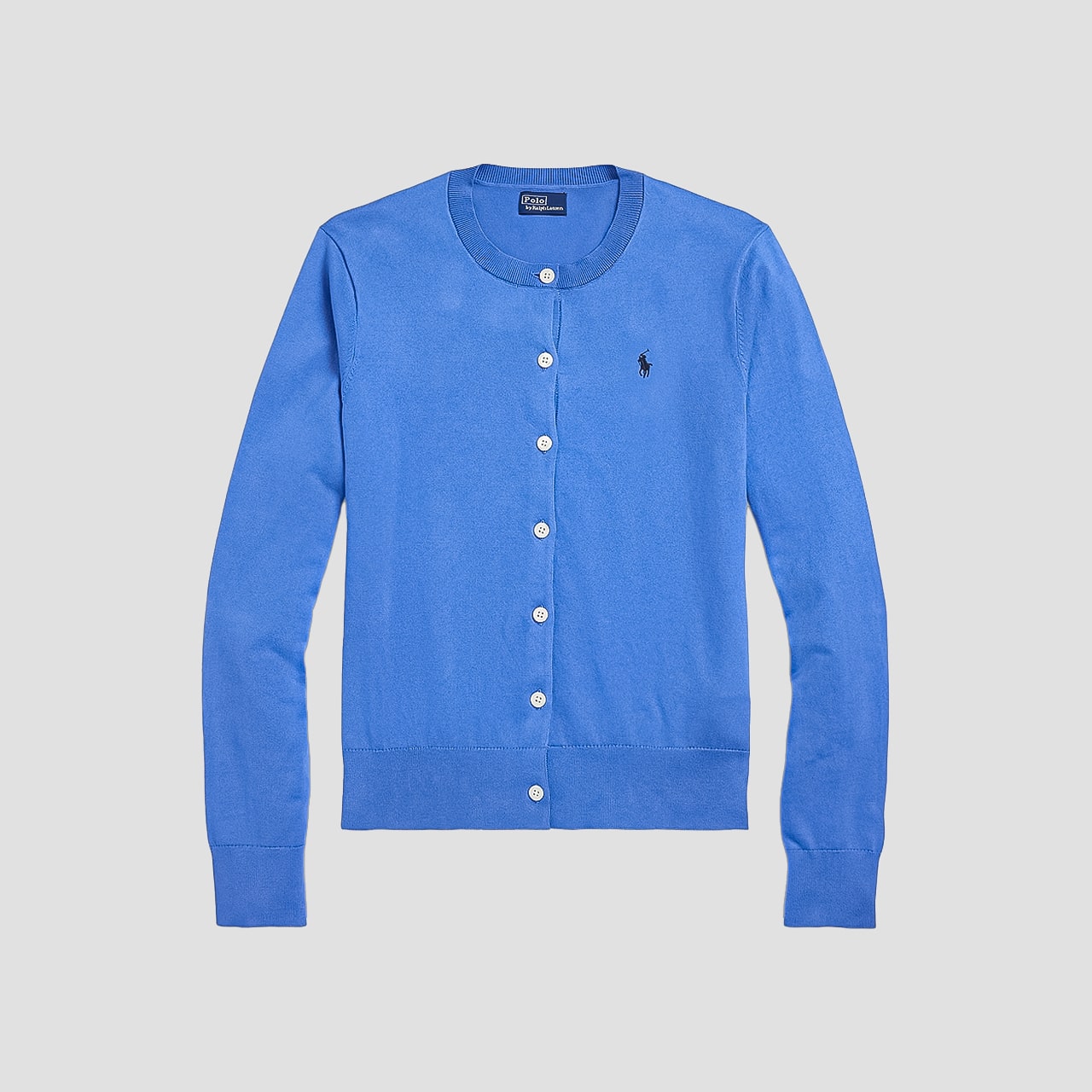 Polo Ralph Lauren Cotton-Blend Cardigan Pond Blue – Blank Room