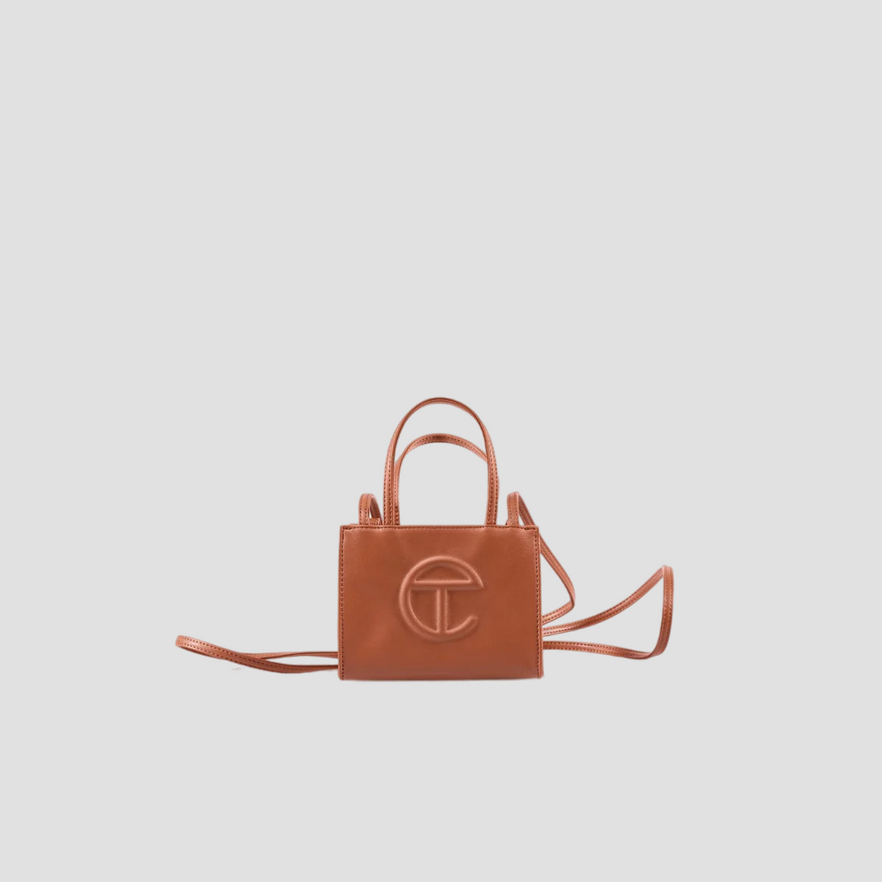 TELFAR SMALL SHOPPING BAG TAN – Blank Room